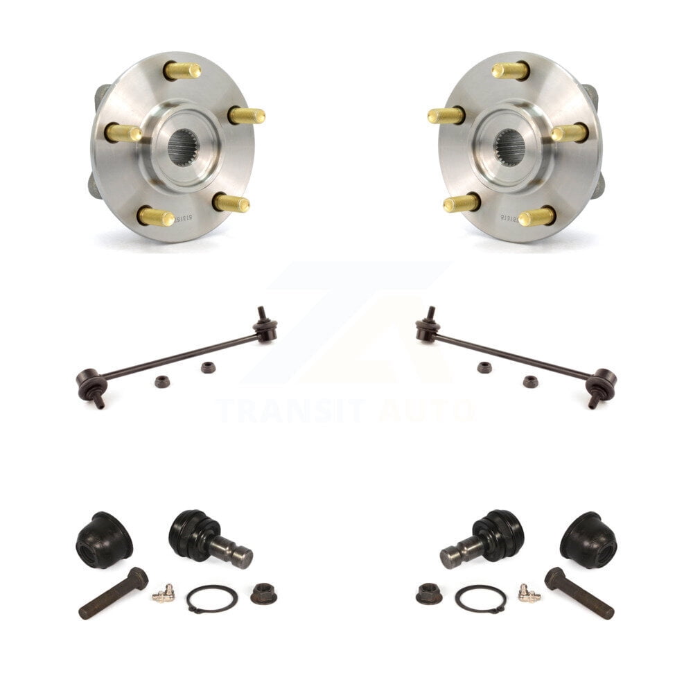 Transit Auto Front Hub Bearing Assembly Lower Ball Joint & Sway Bar ...