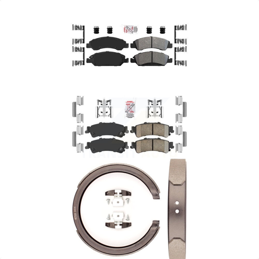 Transit Auto Front Semi-Metallic Rear Ceramic Disc Brake Pads Kit for Car Chevrolet GMC ...