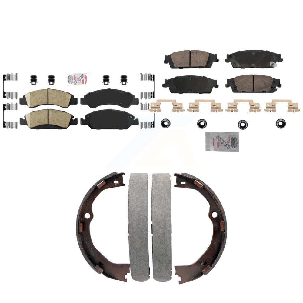 Transit Auto Front Rear Ceramic Disc Brake Pads Kit for Car GMC ...