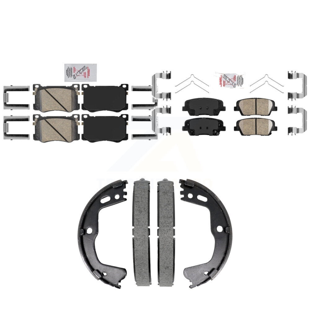 Transit Auto Front Rear Ceramic Disc Brake Pads Kit for Car 2018 ...