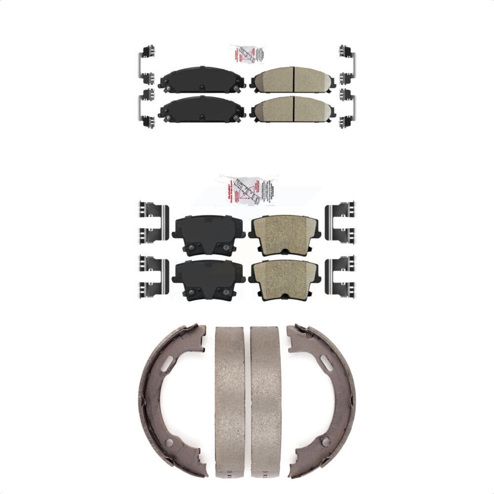 Transit Auto Front Rear Ceramic Disc Brake Pads Kit for Car Dodge ...