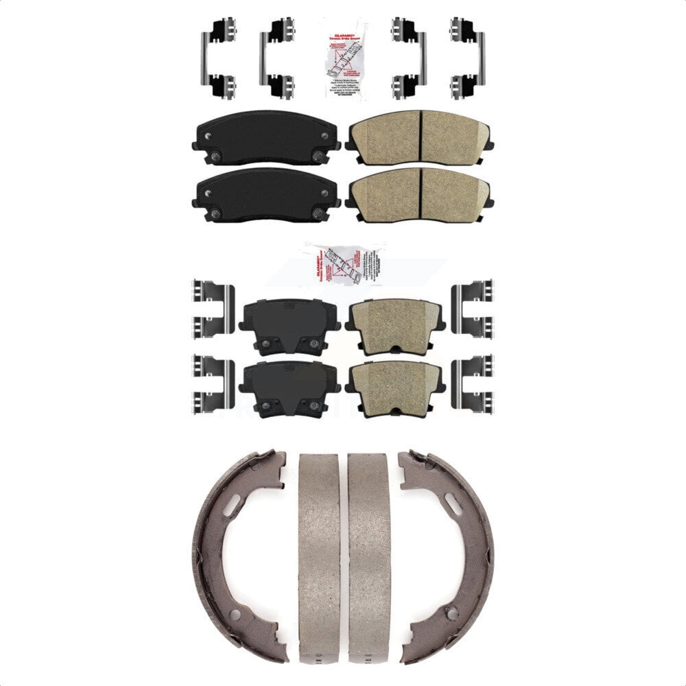 Transit Auto Front Rear Ceramic Disc Brake Pads - Walmart.com