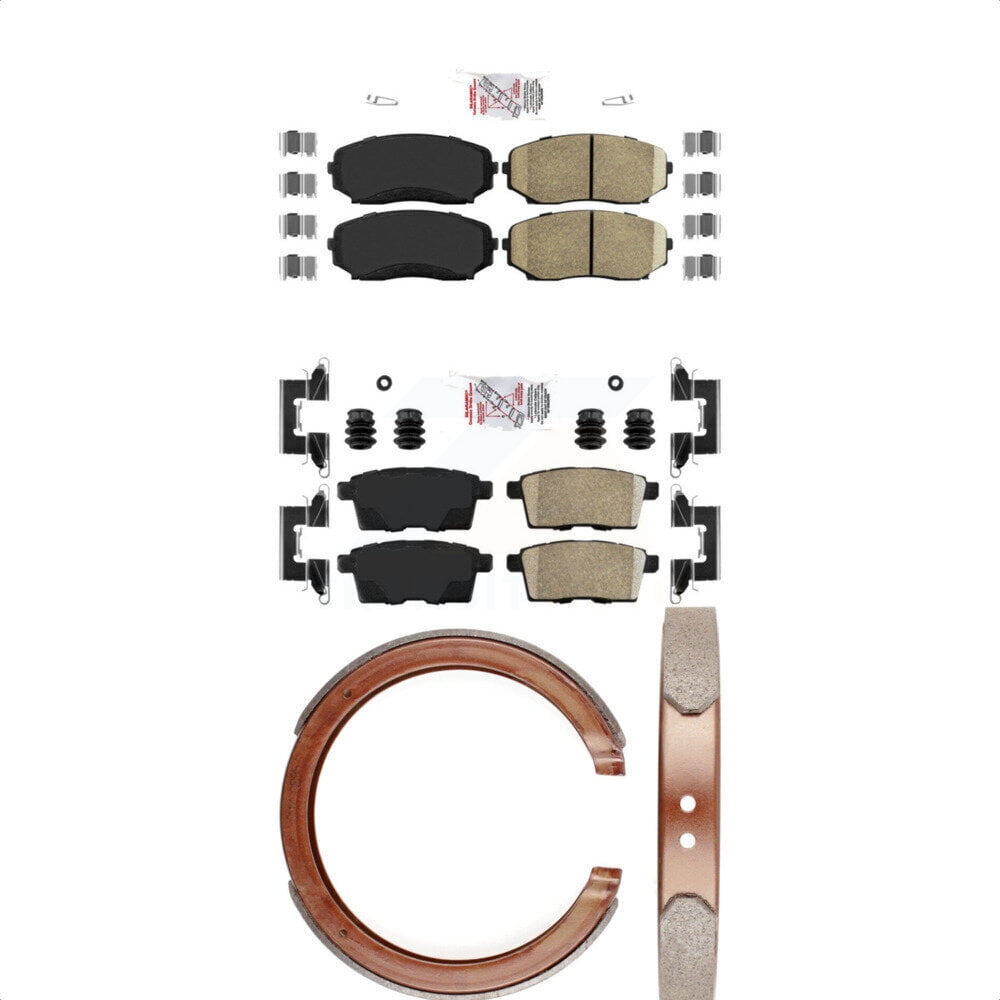 Transit Auto Front Rear Ceramic Disc Brake Pads Kit for Car Ford Edge ...