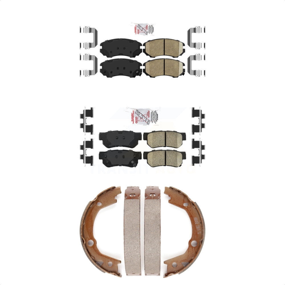 Transit Auto Front Rear Ceramic Disc Brake Pads Kit for Car Hyundai ...