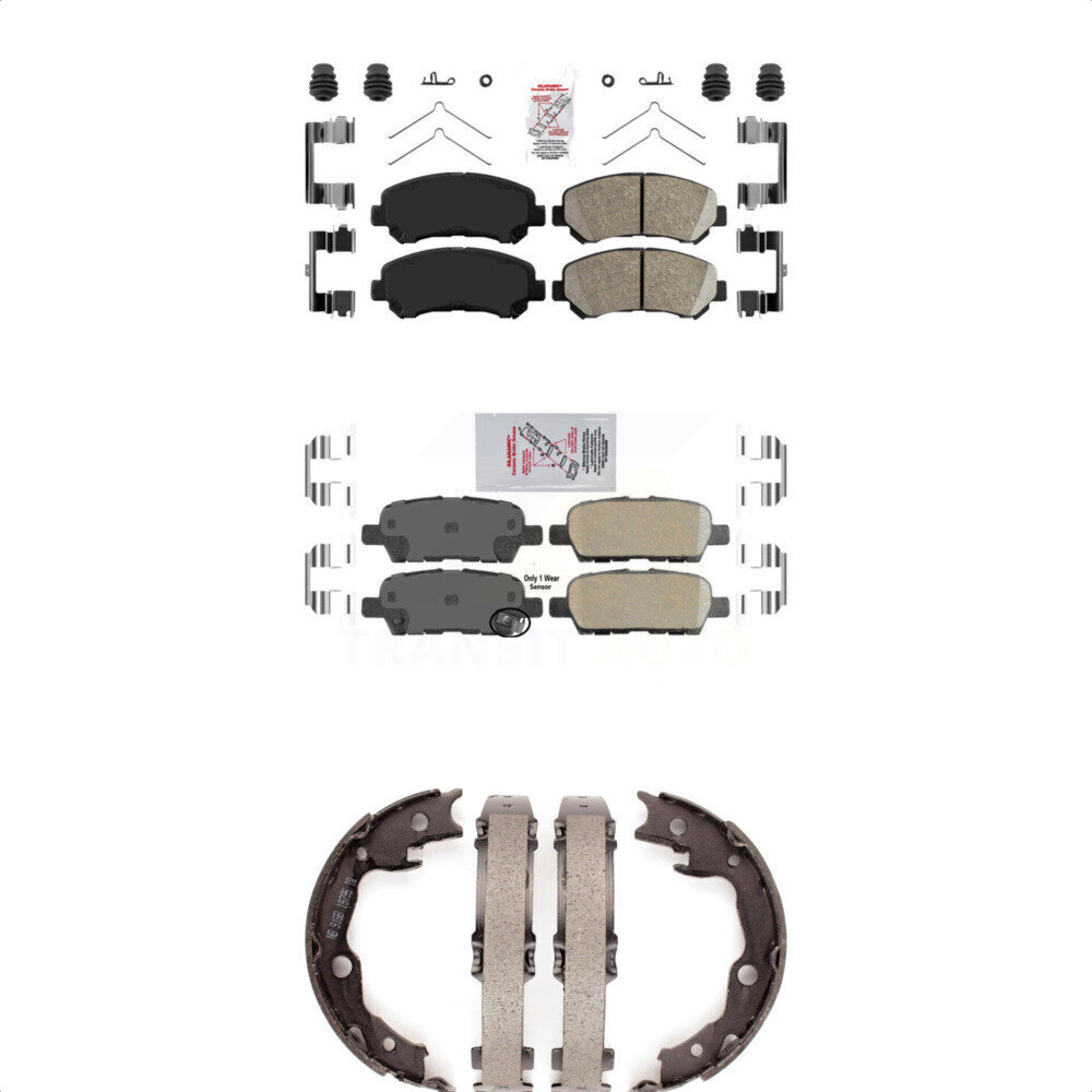 Transit Auto Front Rear Ceramic Disc Brake Pads Kit for Car Nissan Rogue Select KNN-100579 ...