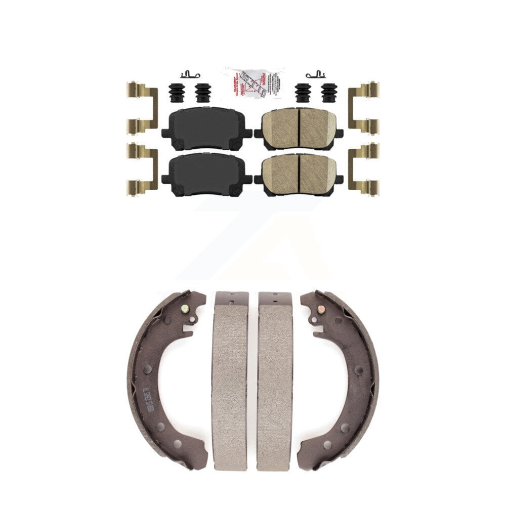 Transit Auto Front Rear Ceramic Disc Brake Pads Kit for Car Toyota ...