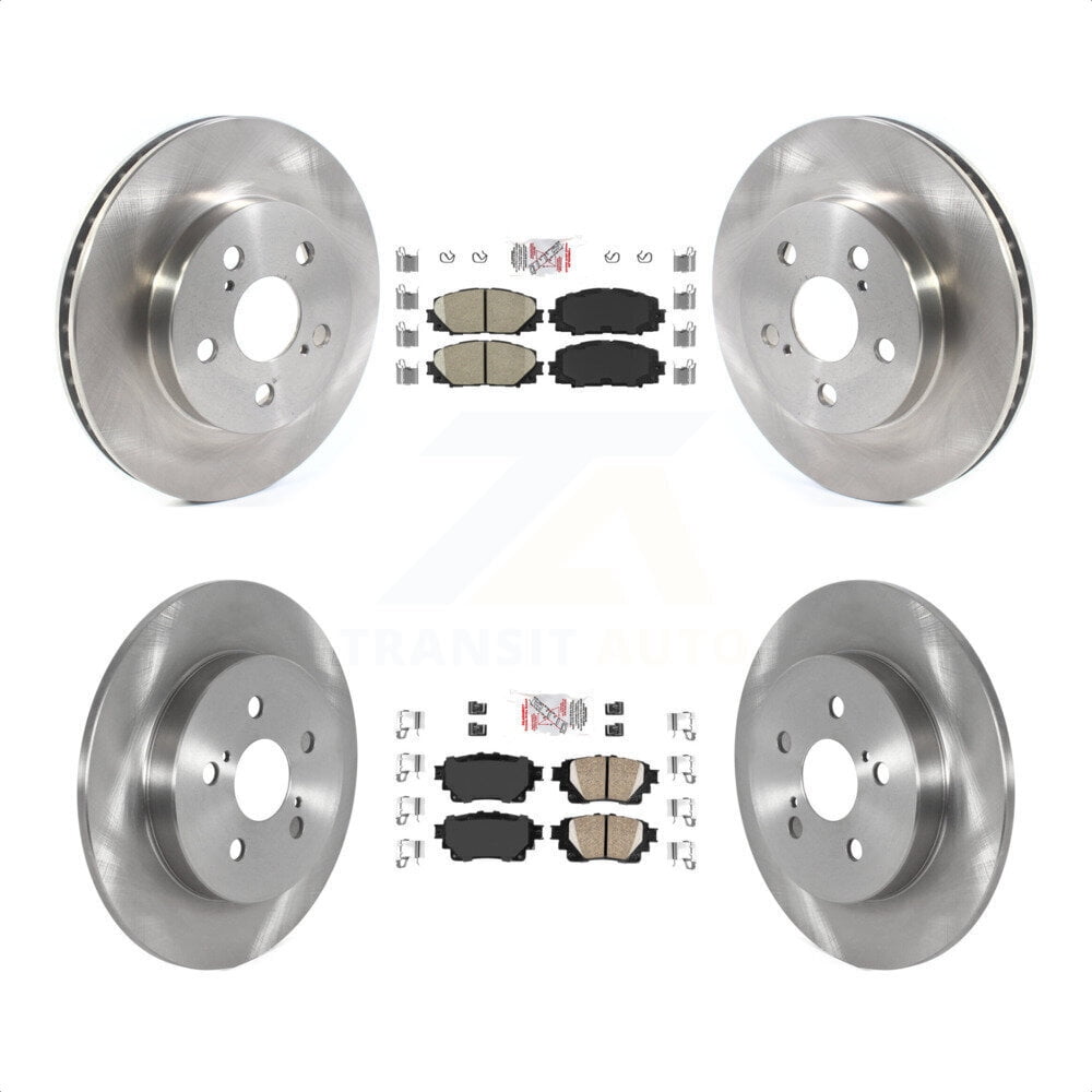 Transit Auto - Front Rear Ceramic Pads And Disc Brake Rotors Kit For ...