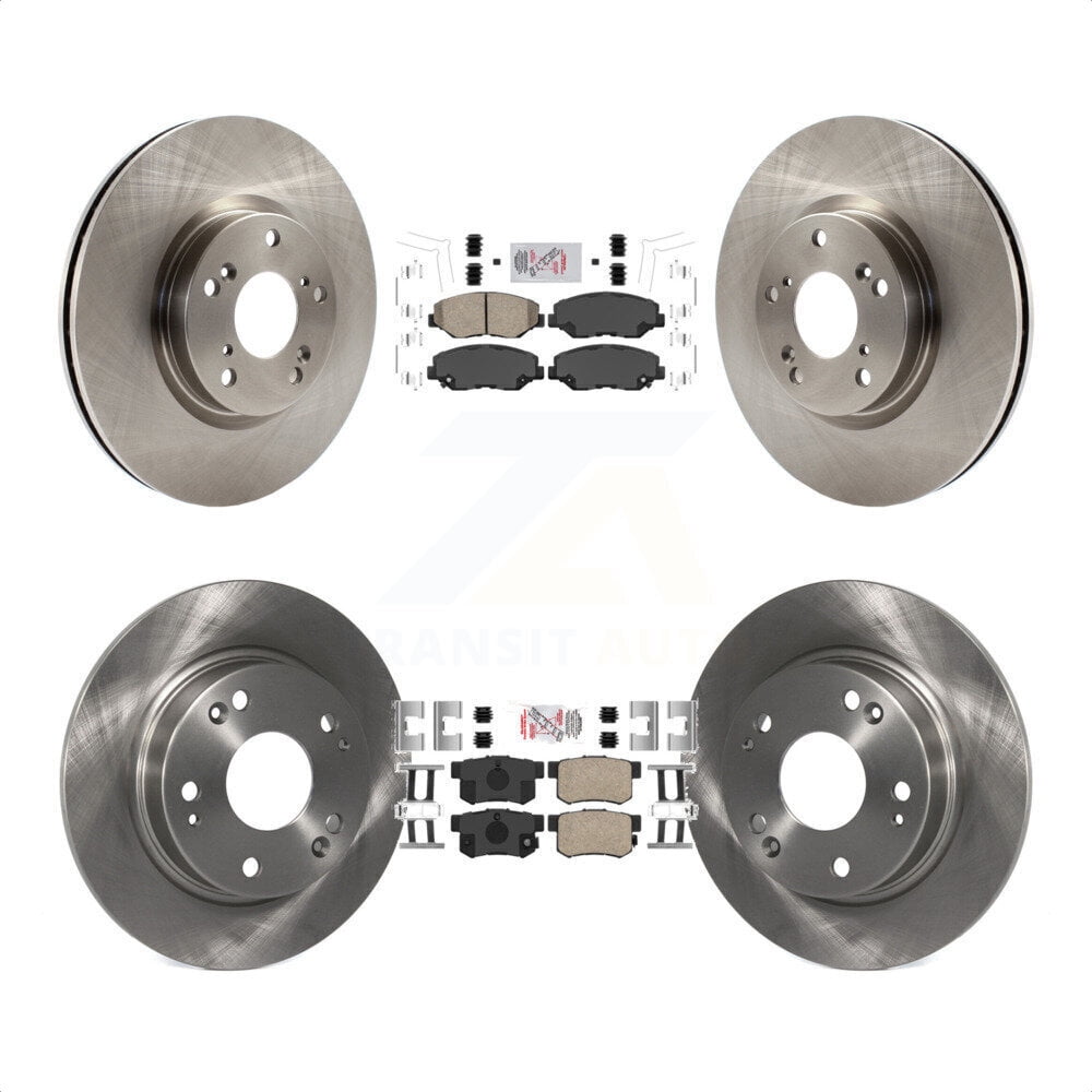 Transit Auto - Front Rear Ceramic Pads And Disc Brake Rotors Kit For ...