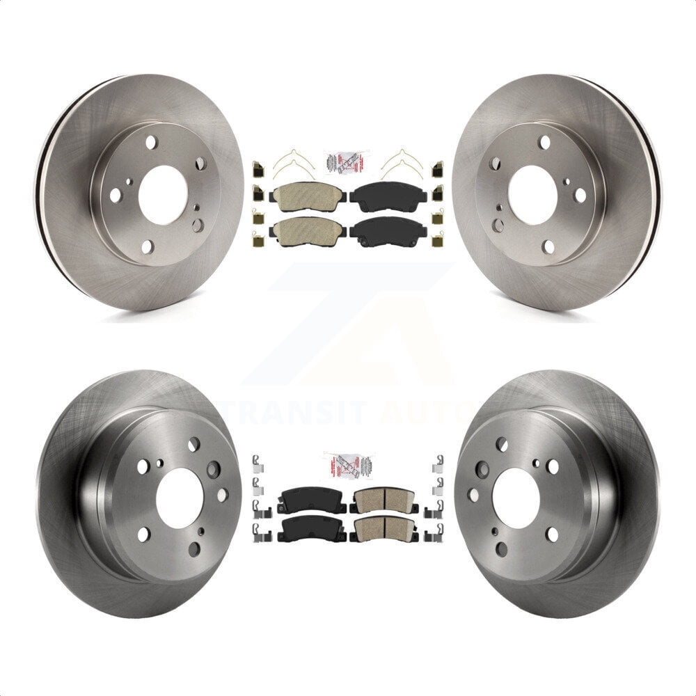 Transit Auto - Front Rear Ceramic Pads And Disc Brake Rotors Kit For ...