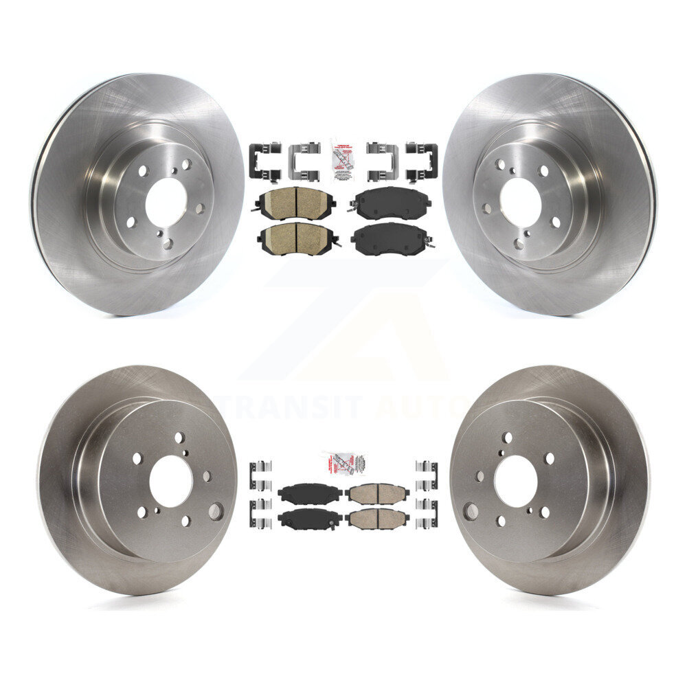 Transit Auto Front Rear Ceramic Pads and Disc Brake Rotors Kit for Car ...