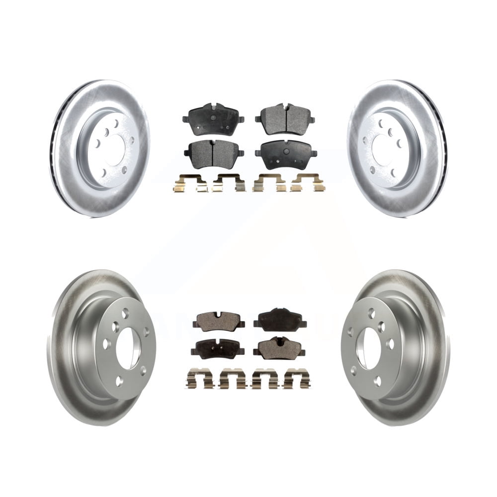 Transit Auto - Front Rear Coated Disc Brake Rotors And Semi-Metallic ...
