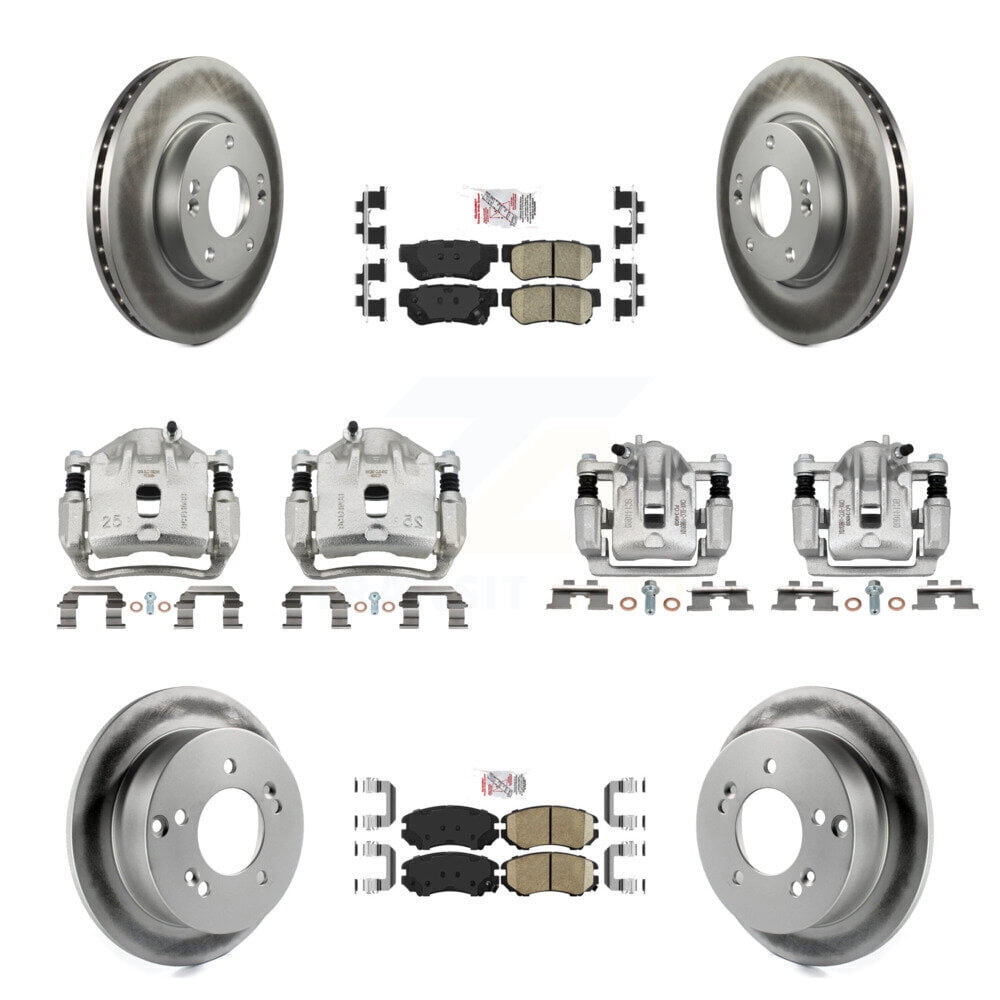Front Rear Disc Brake Caliper Kit - Ceramic Pads - Kia Optima - Walmart.com