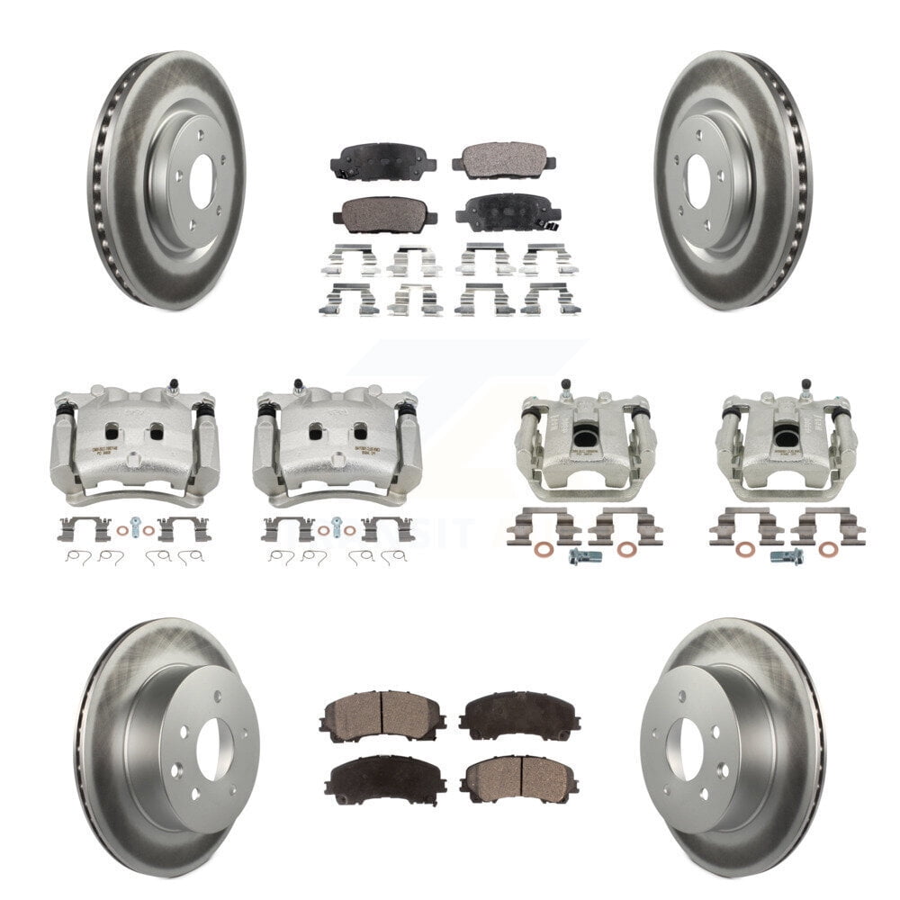 Transit Auto Front Rear Disc Brake Caliper Coated Rotors and Semi ...