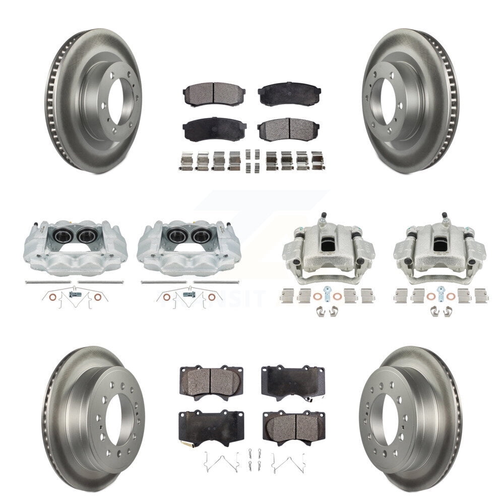 Transit Auto Front Rear Disc Brake Caliper Coated Rotors and Semi ...