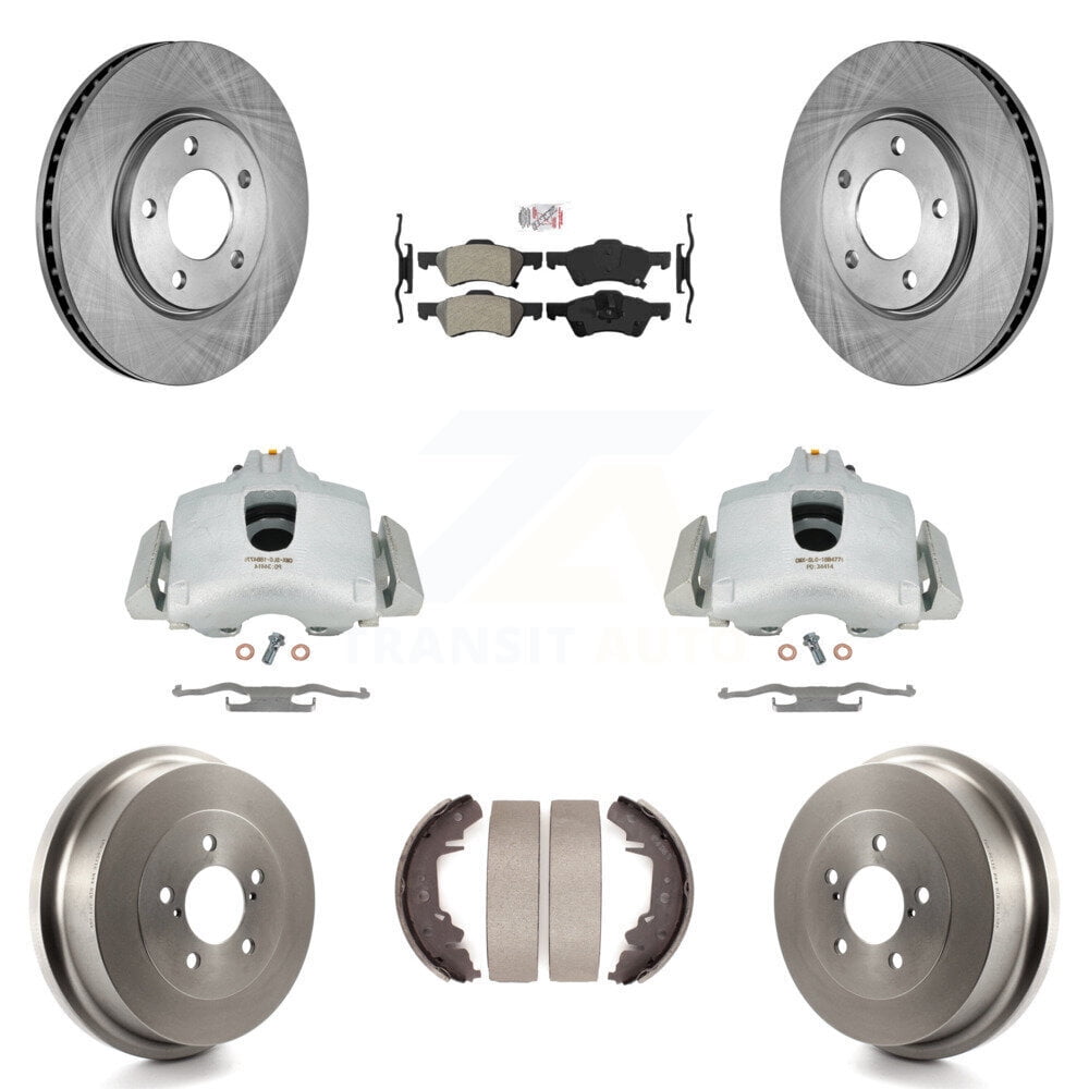 Transit Auto Front Rear Disc Brake Caliper Rotors Drums Semi-Metallic ...