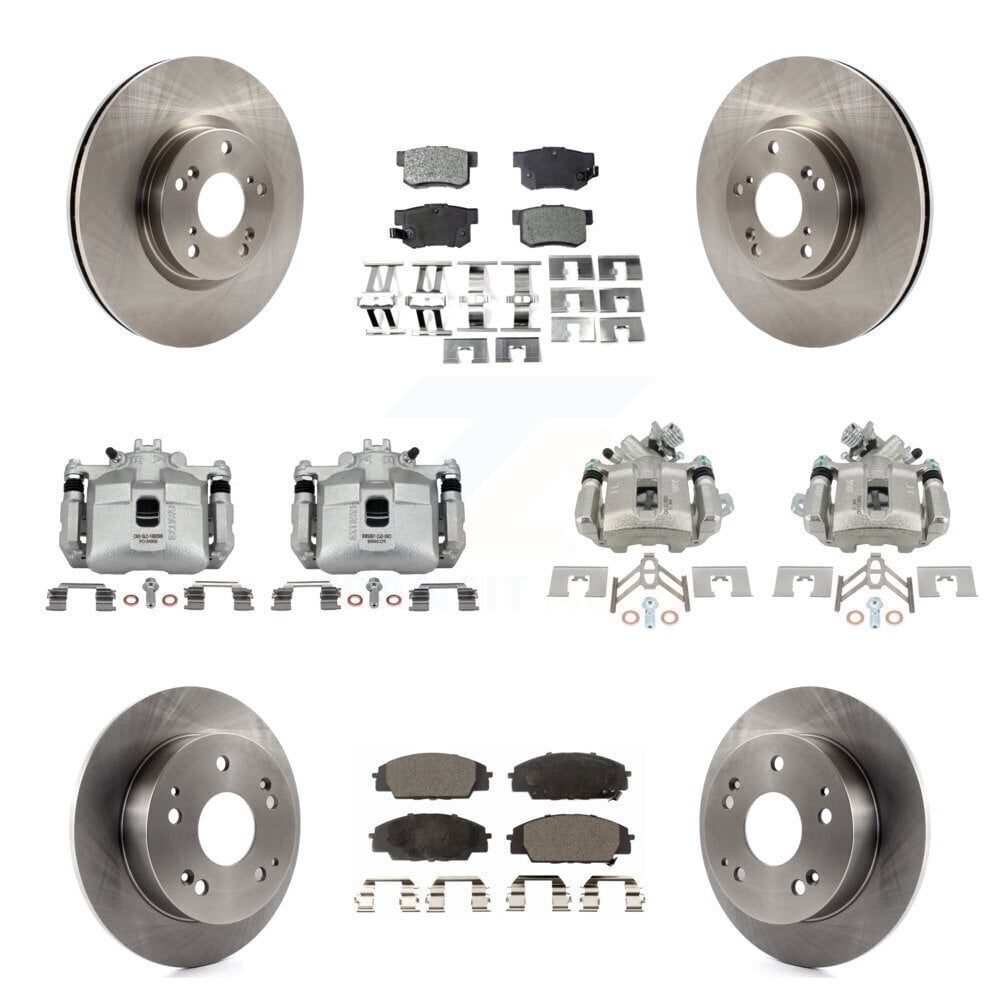 Front Rear Disc Brake Caliper Rotors Kit - Acura RSX 2002-2006 ...