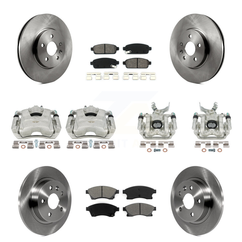 Transit Auto Front Rear Disc Brake Caliper Rotors and Semi-Metallic ...