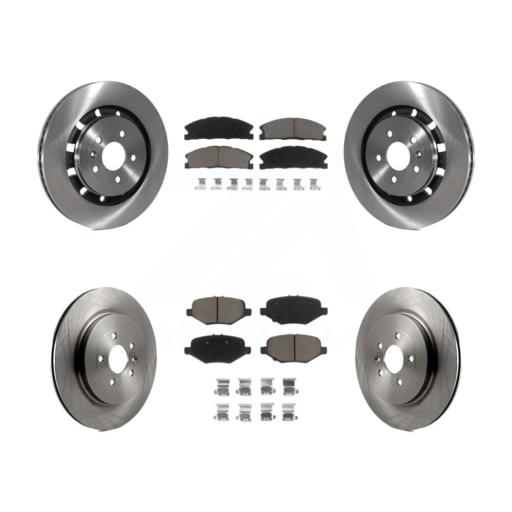 CMX Front Rear Disc Brake Rotors and Ceramic Pads Kit for Car Ford ...