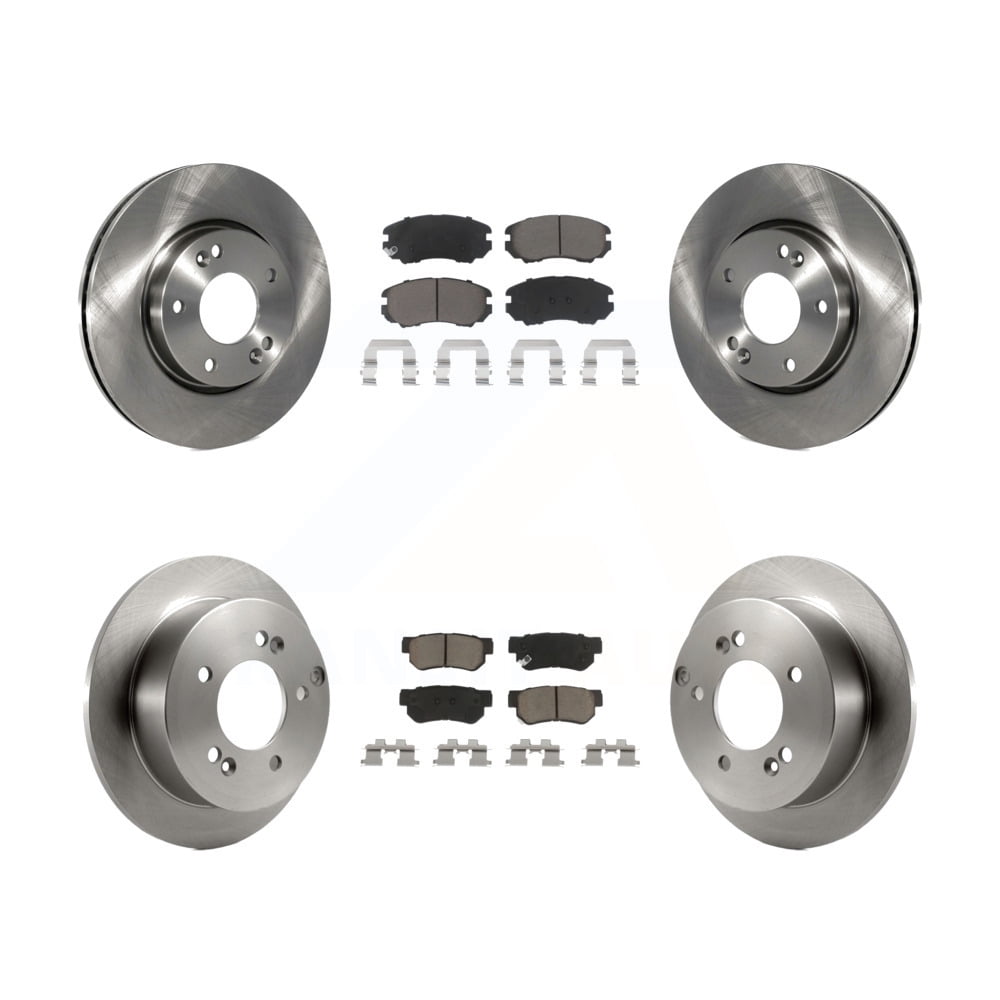 CMX Front Rear Disc Brake Rotors and Ceramic Pads Kit for Car Hyundai ...