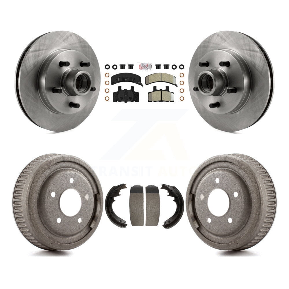 Transit Auto Front Rear Disc Brake Rotors Hub Assembly Semi-Metallic ...