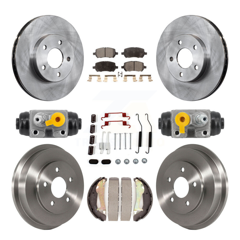 Transit Auto Front Rear Disc Brake Rotors Semi-Metallic Pads and Drum ...
