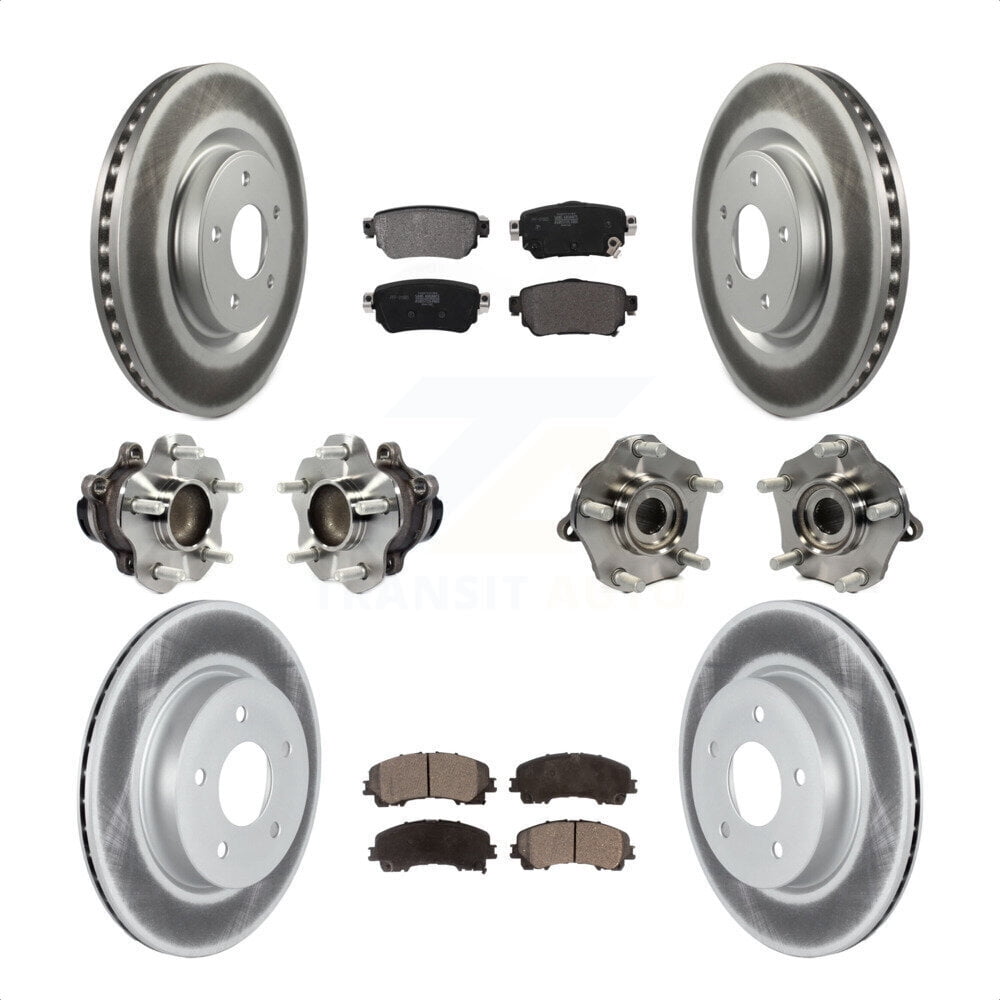 Transit Auto Front Rear Hub Bearing Coated Disc Brake Rotor and Semi ...