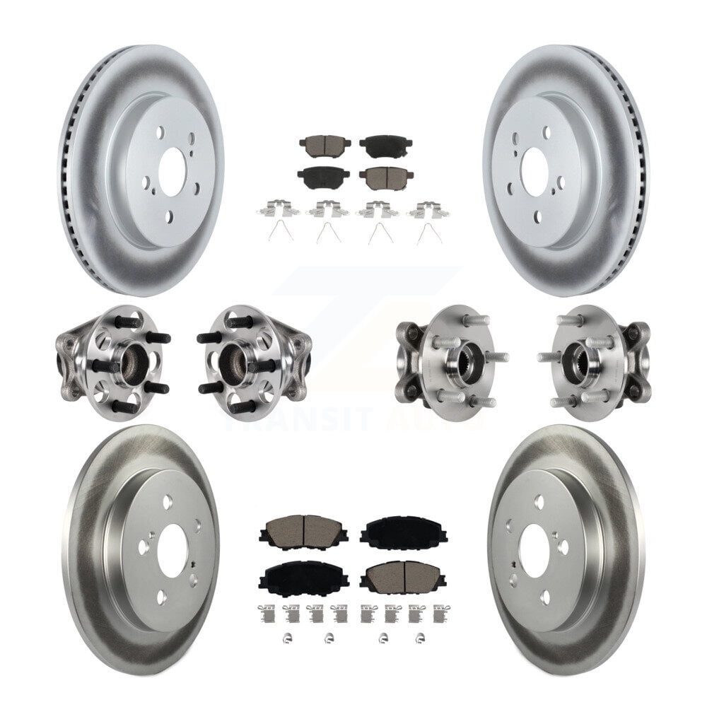 Transit Auto Front Rear Hub Bearings Assembly Coated Disc Brake Rotors ...