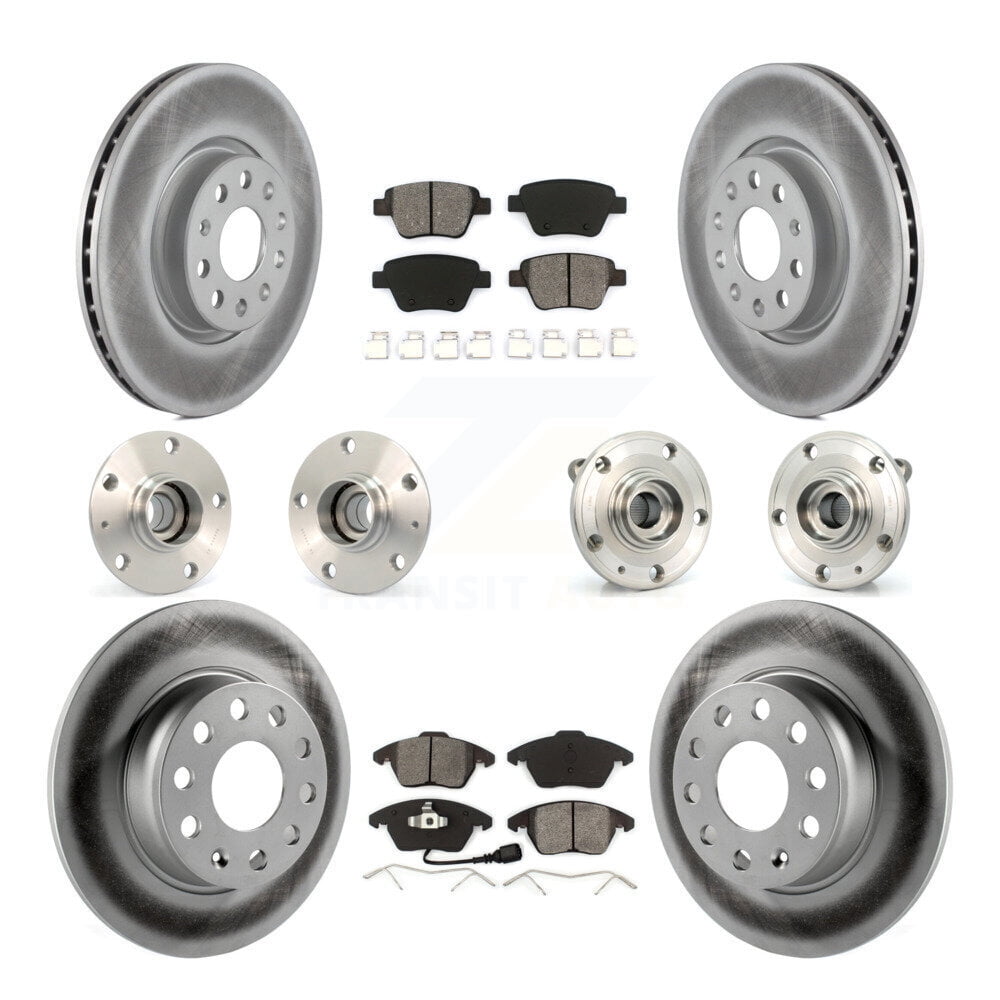 Transit Auto Front Rear Hub Bearings Assembly Coated Disc Brake Rotors ...