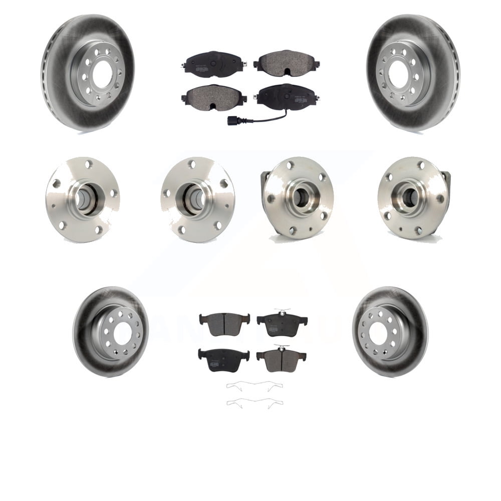 Transit Auto Front Rear Hub Bearings Assembly Coated Disc Brake Rotors ...