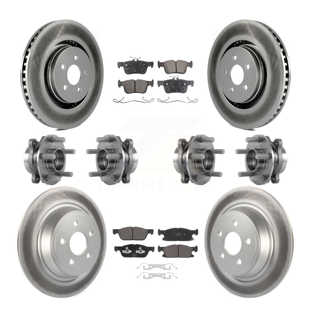 Transit Auto Front Rear Hub Bearings Assembly Coated Disc Brake Rotors ...