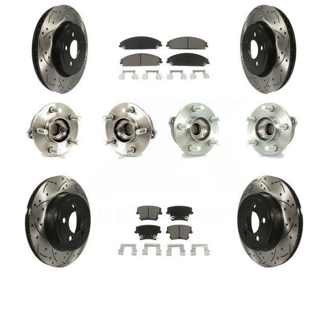 Transit Auto Front Rear Hub Bearings Assembly Coated Disc Brake Rotors ...