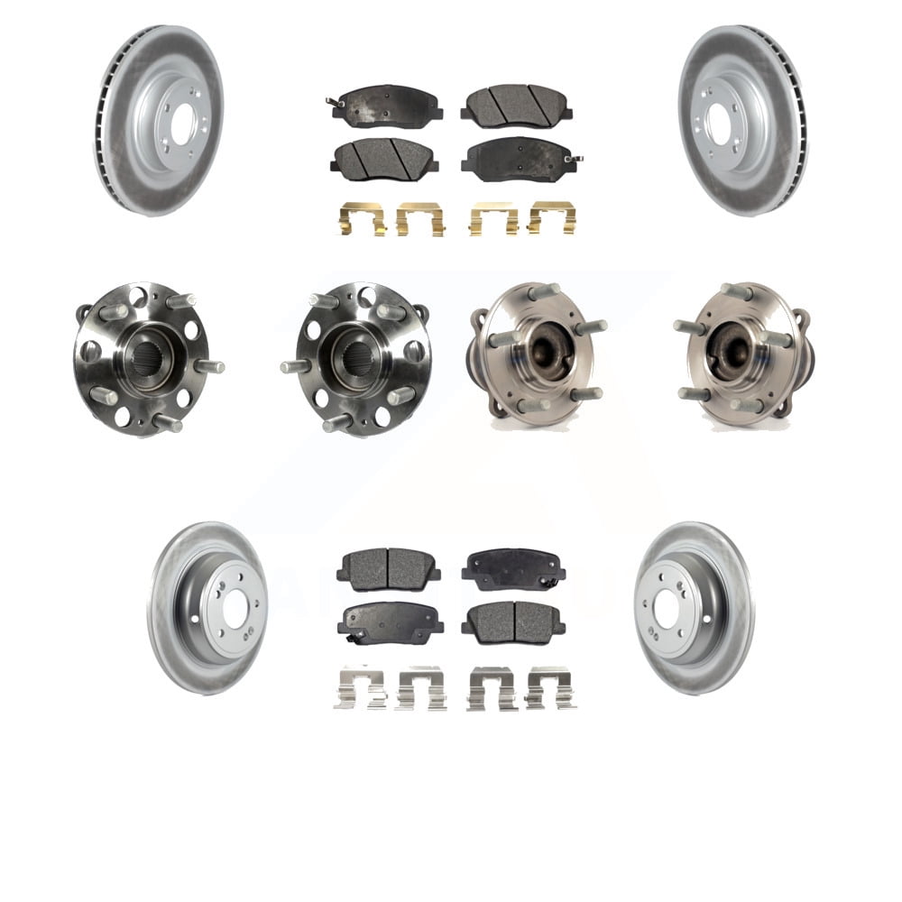 Transit Auto Front Rear Hub Bearings Assembly Coated Disc Brake Rotors ...