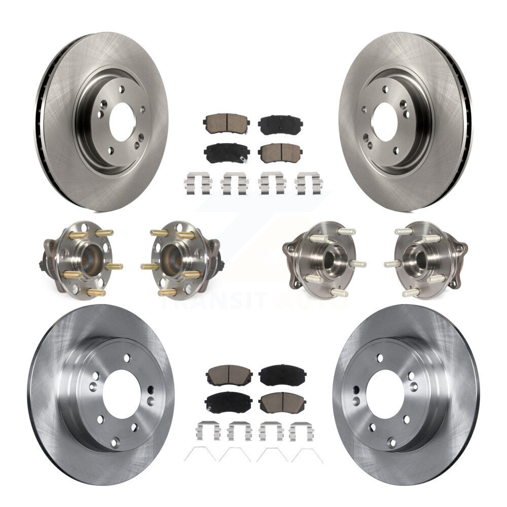 Transit Auto Front Rear Hub Bearings Assembly Disc Brake Rotors and ...