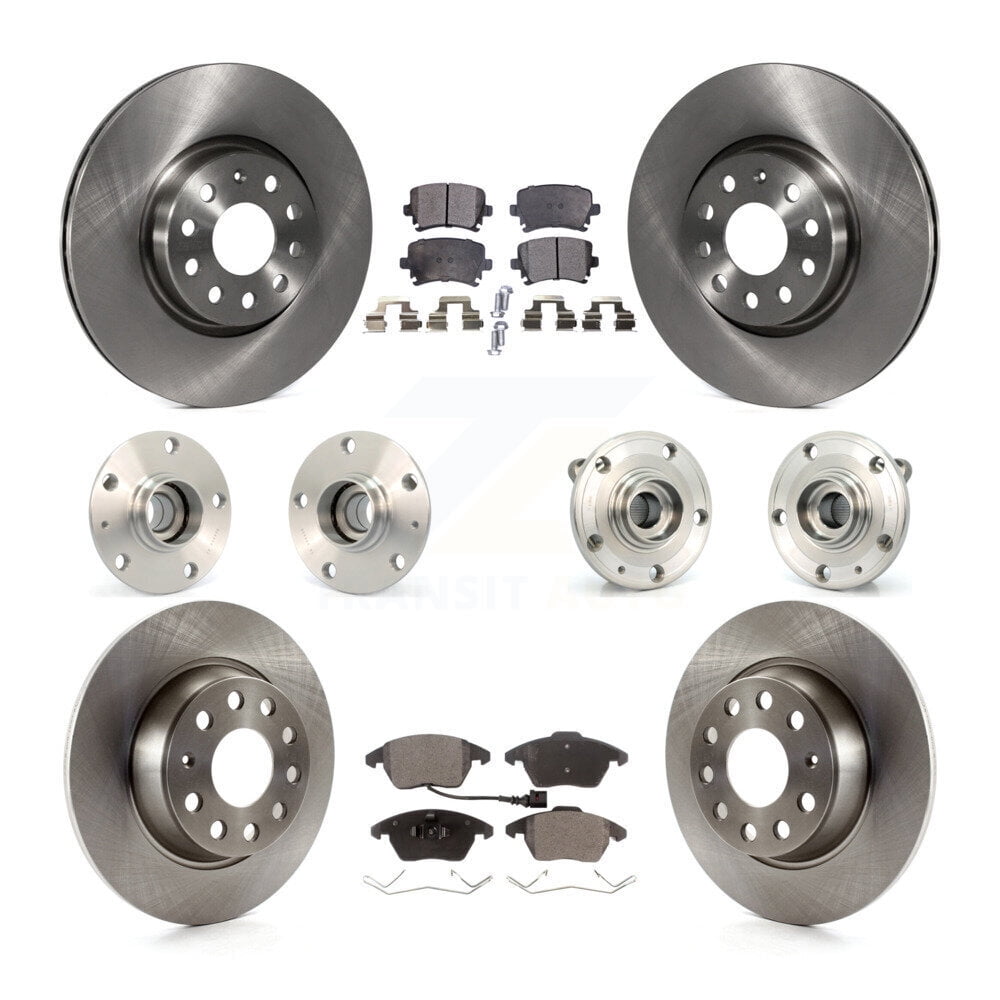 Transit Auto Front Rear Hub Bearings Assembly Disc Brake Rotors and ...
