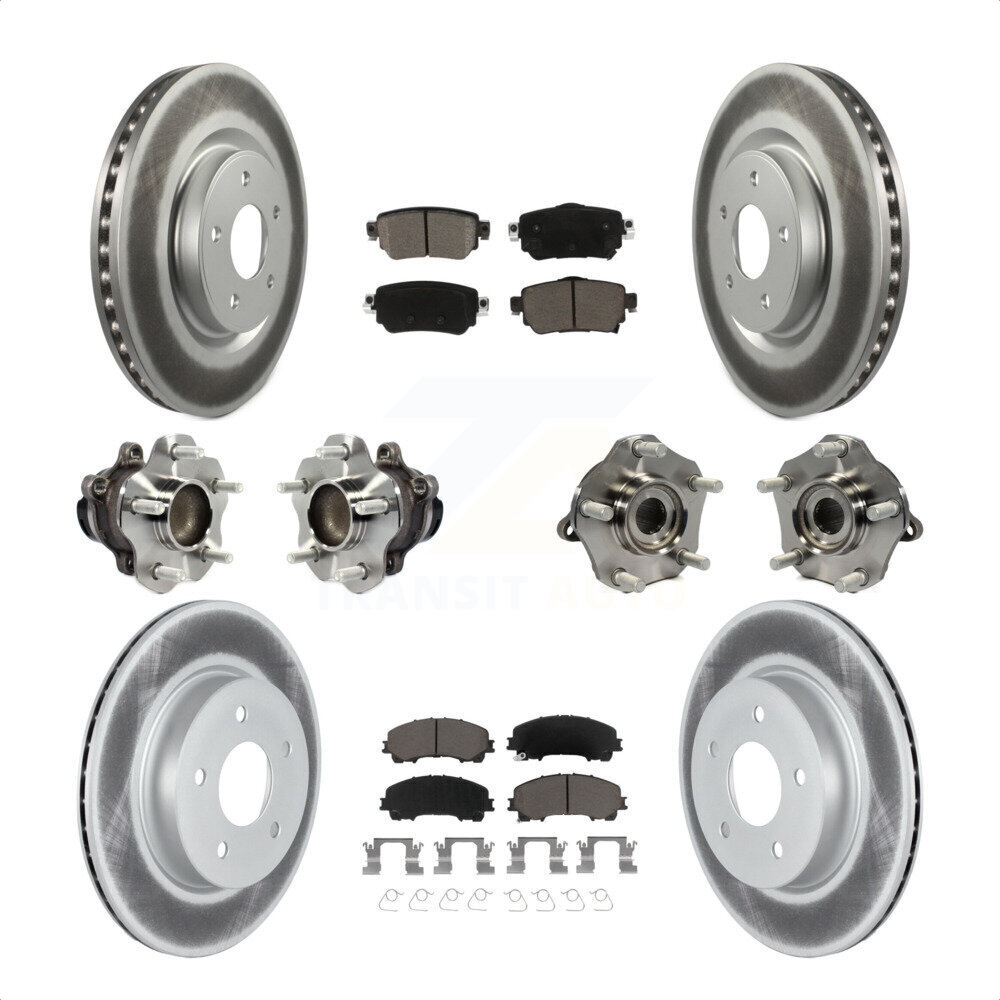 Transit Auto Front Rear Hub Bearings Coated Disc Brake Rotors and ...