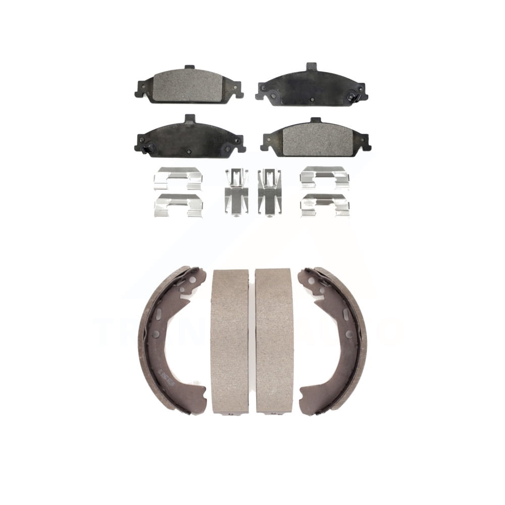 Transit Auto Front Rear Brake Pads and Drum Shoes Kit for Pontiac Grand ...
