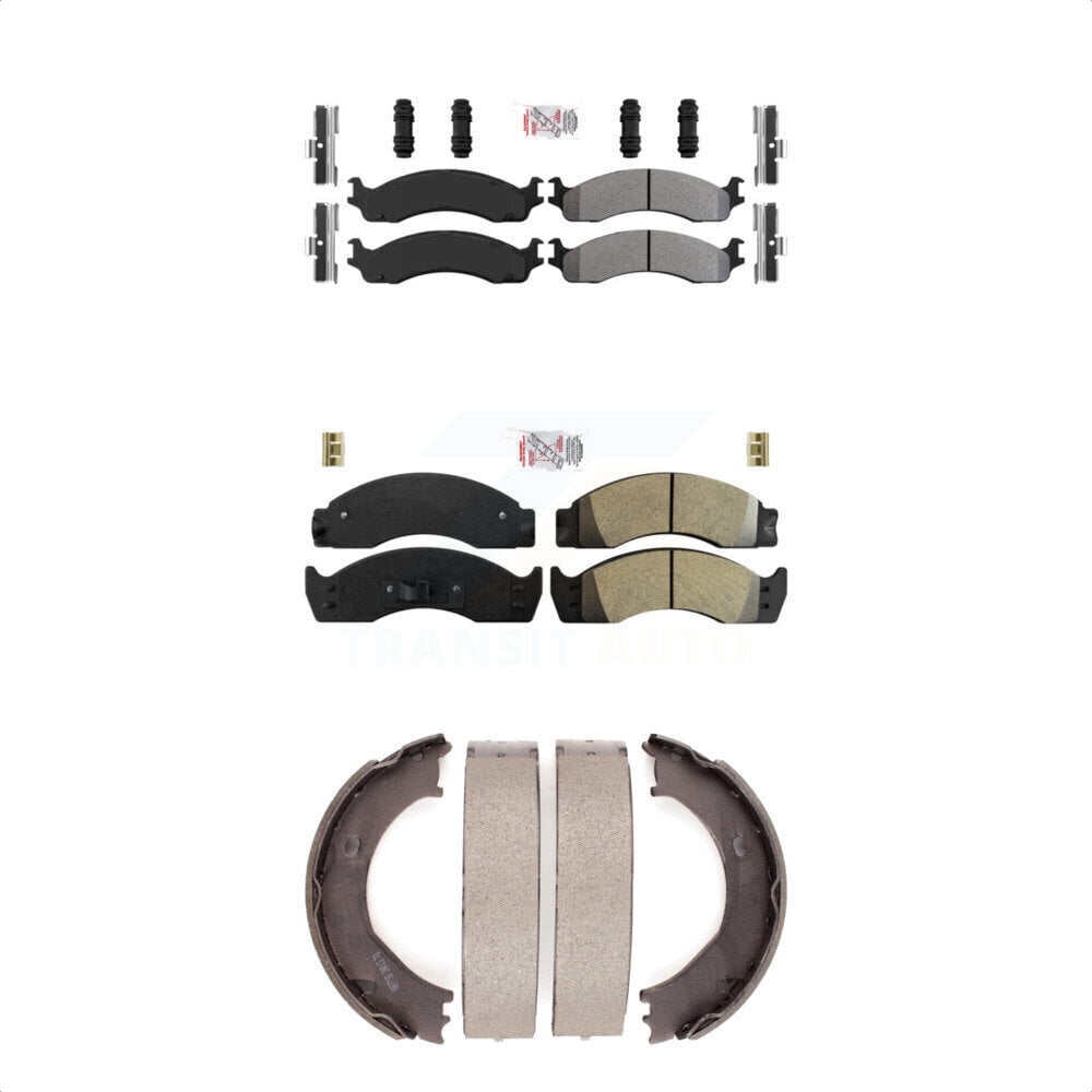 Semi-Metallic Disc Brake Pads Kit - Ford E-450 Super Duty - Walmart.com