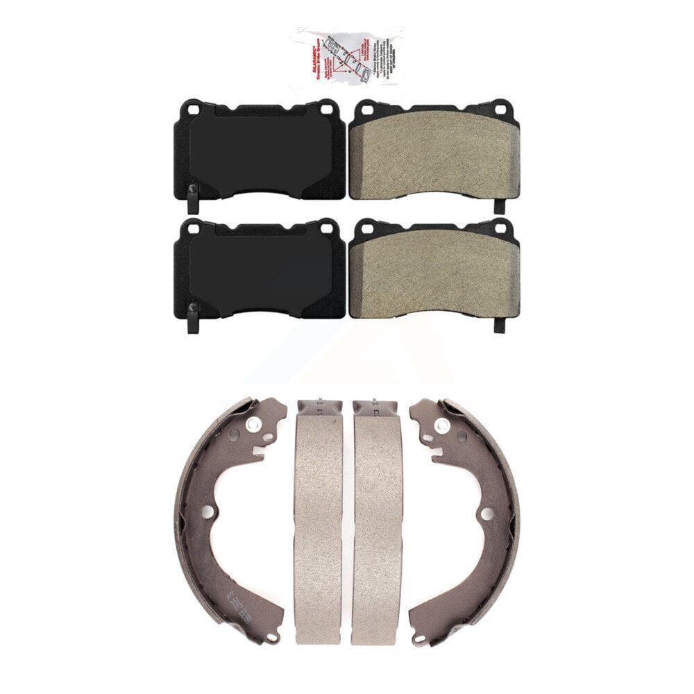 Transit Auto Front Rear Semi-Metallic Disc Brake Pads Kit for Car 2004 ...