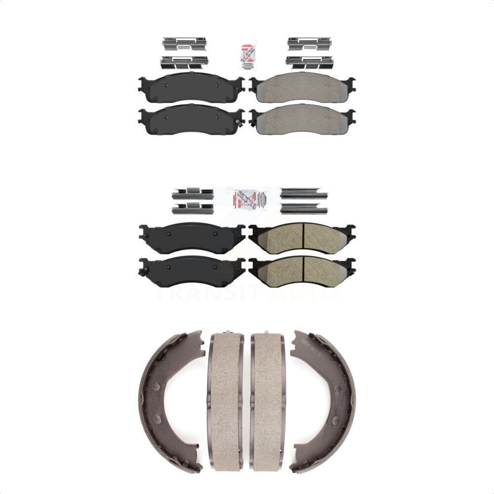 Transit Auto Front Rear Semi-Metallic Disc Brake Pads Kit for Car 2008 ...