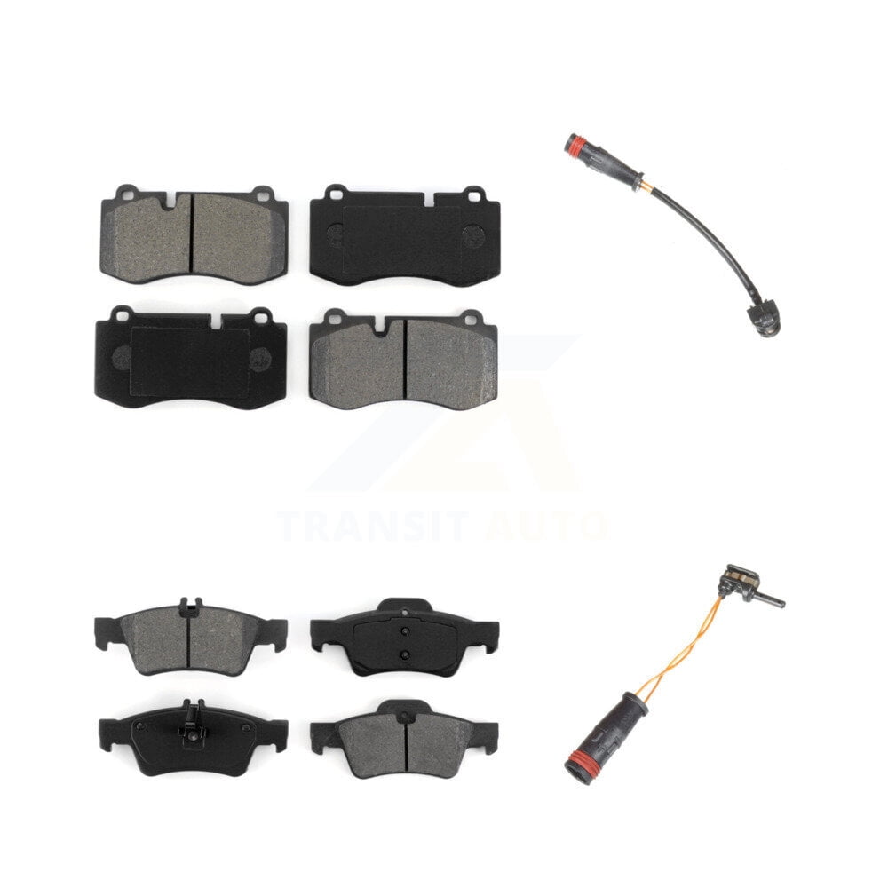 SIM Front Rear Semi-Metallic Disc Brake Pads and Wear Sensors Kit for Car Mercedes-Benz S550 ...