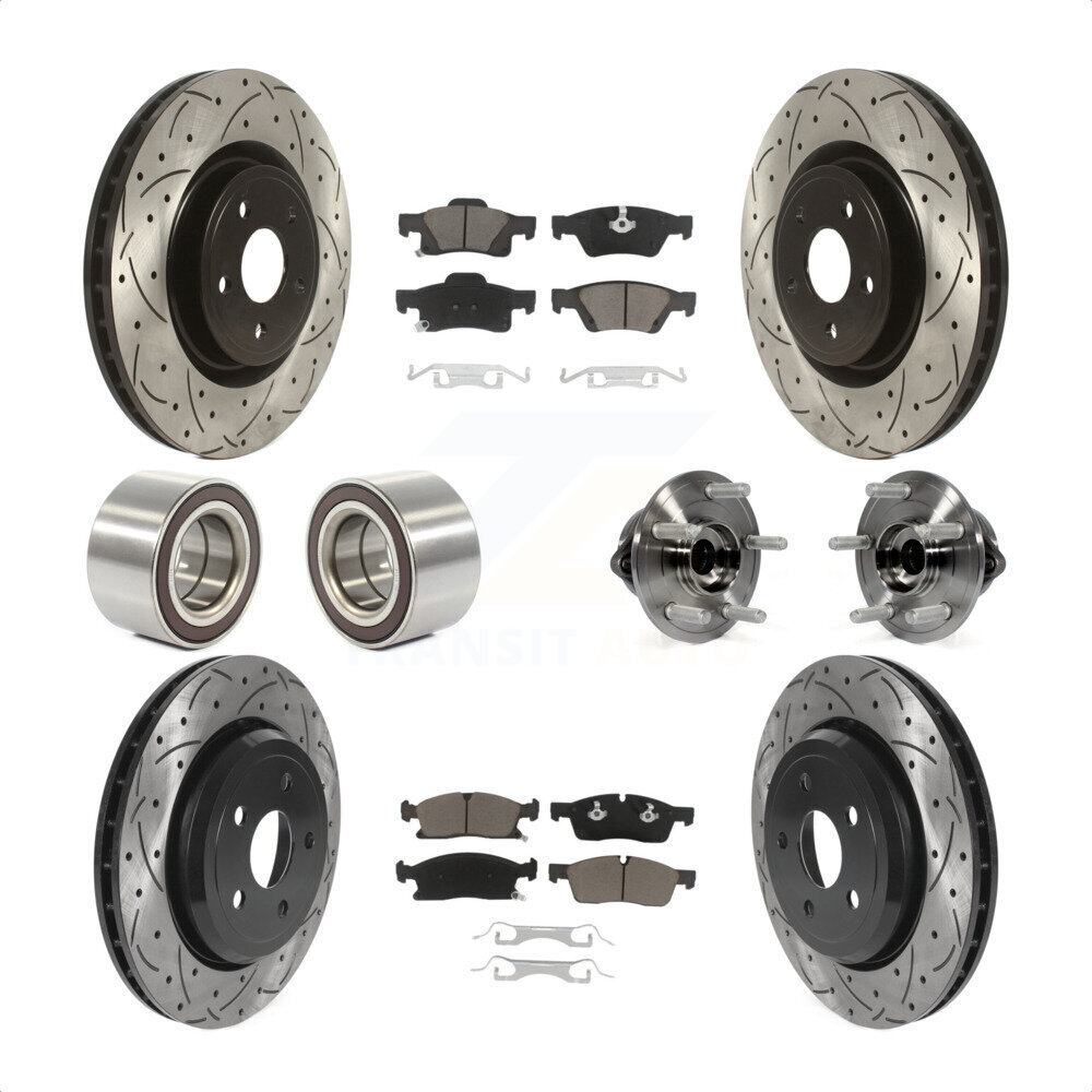 Transit Auto Front Rear Hub Bearing Assembly Coated Disc Brake Rotor ...