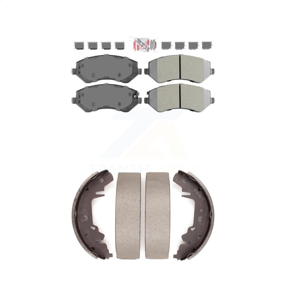 Transit Auto Front Semi-Metallic Disc Brake Pads Kit for Car Dodge ...
