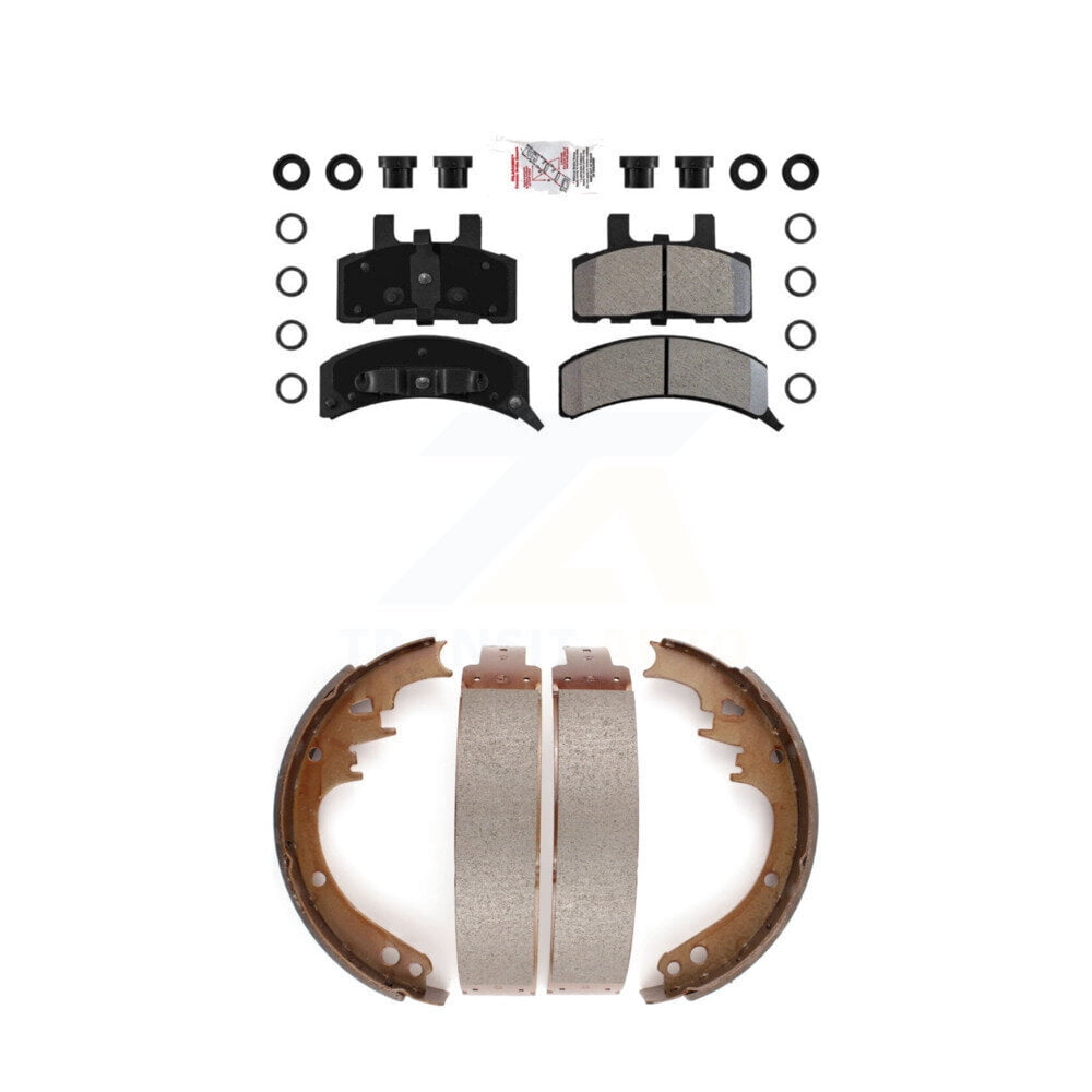 Transit Auto Front Rear Semi-Metallic Disc Brake Pads Kit for Car Dodge ...
