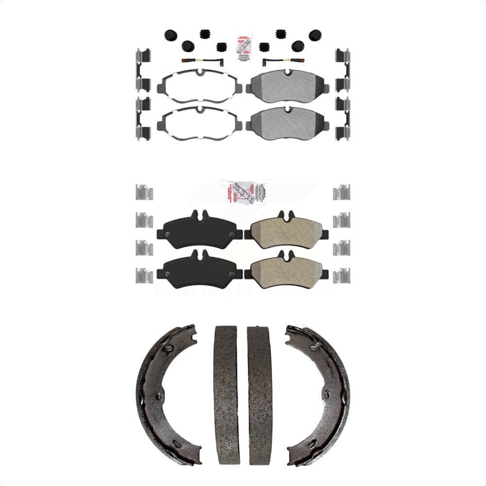 Transit Auto Front Rear Semi-Metallic Disc Brake Pads Kit for Car ...