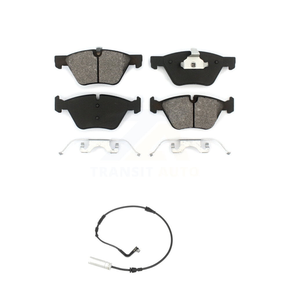 SIM Front Semi-Metallic Disc Brake Pads and Wear Sensors Kit for Car ...