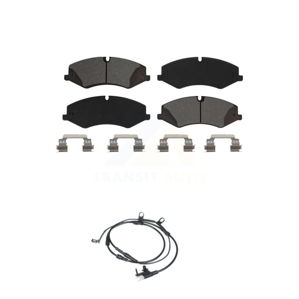 SIM Front Semi-Metallic Disc Brake Pads and Wear Sensors Kit for Car ...