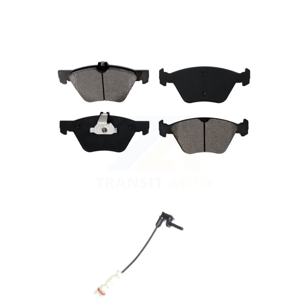 SIM Front Semi-Metallic Disc Brake Pads and Wear Sensors Kit for Car ...