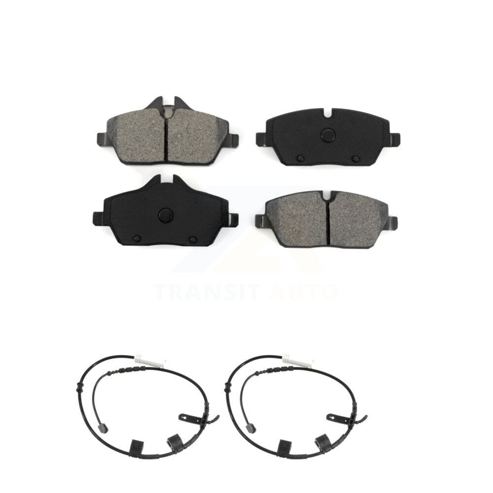 SIM Front Semi-Metallic Disc Brake Pads and Wear Sensors Kit for Car ...