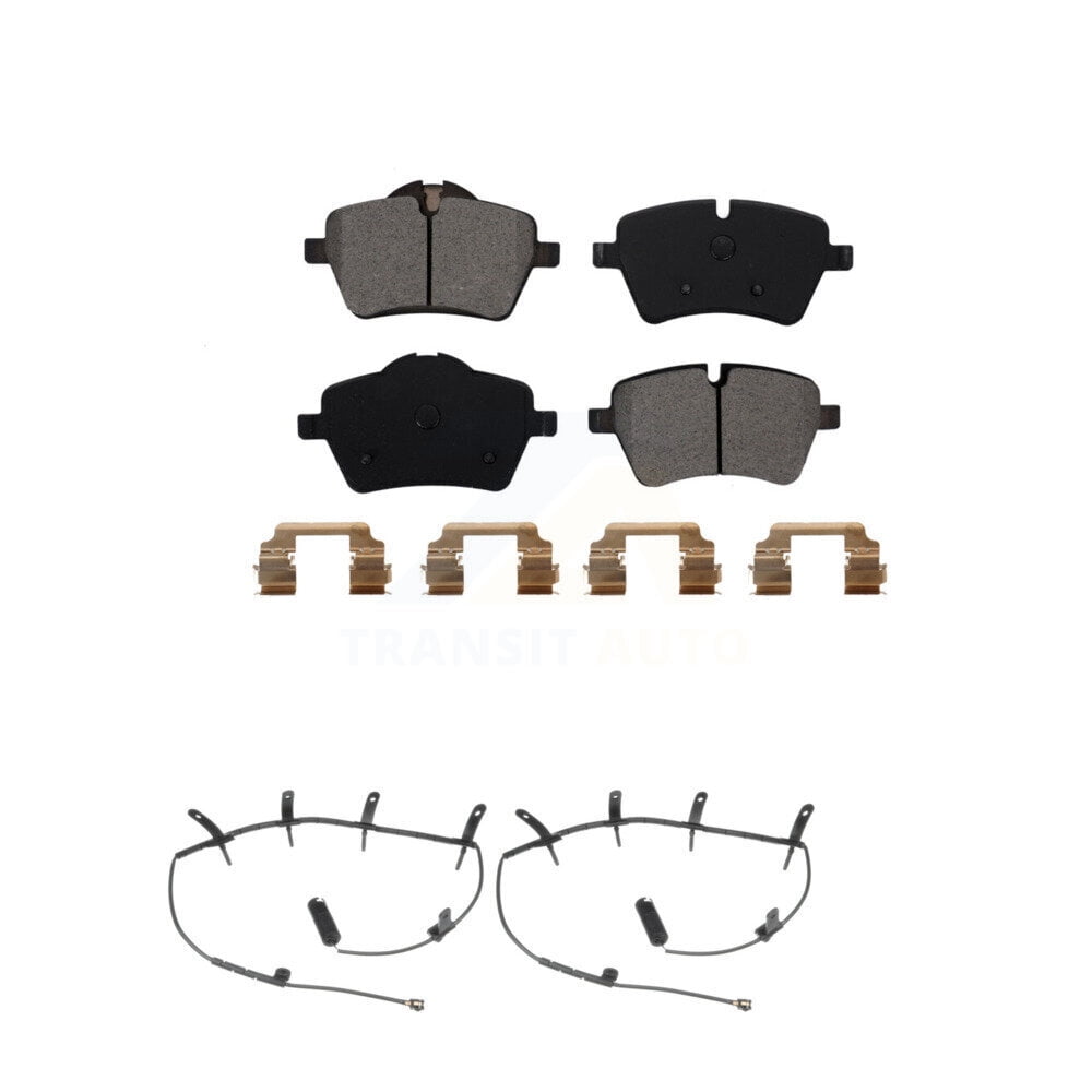 SIM Front Semi-Metallic Disc Brake Pads and Wear Sensors Kit for Car ...