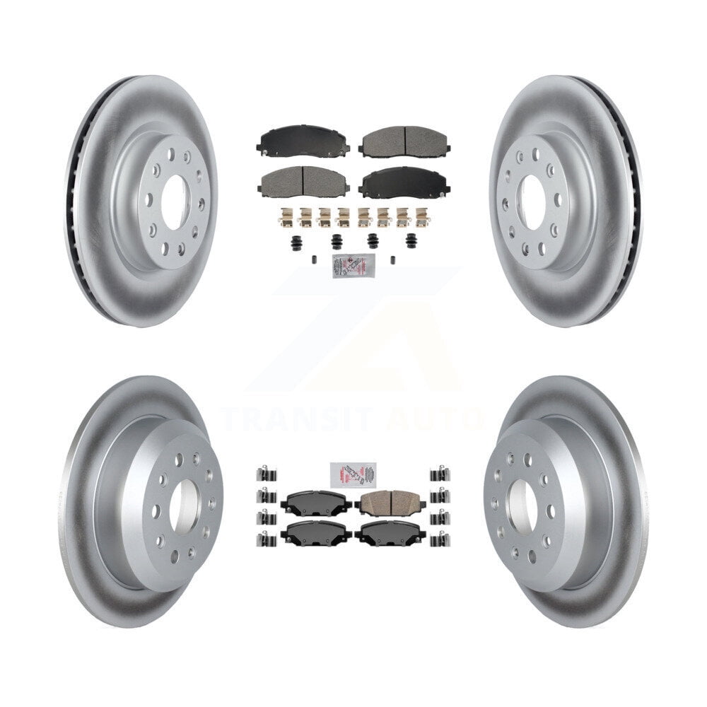 Transit Auto Front Semi-Metallic Rear Ceramic Pads and Coated Disc ...